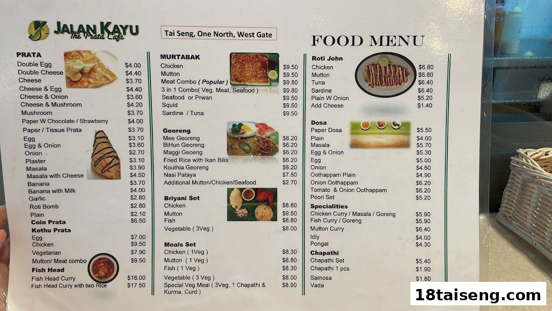 Jalan Kayu The Prata Cafe - Tai Seng at 18 Tai Seng