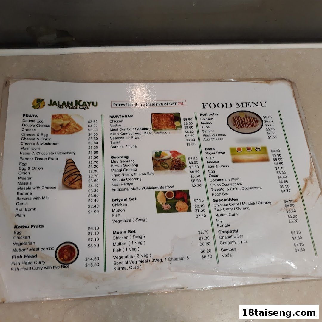 Jalan Kayu The Prata Cafe - Tai Seng at 18 Tai Seng
