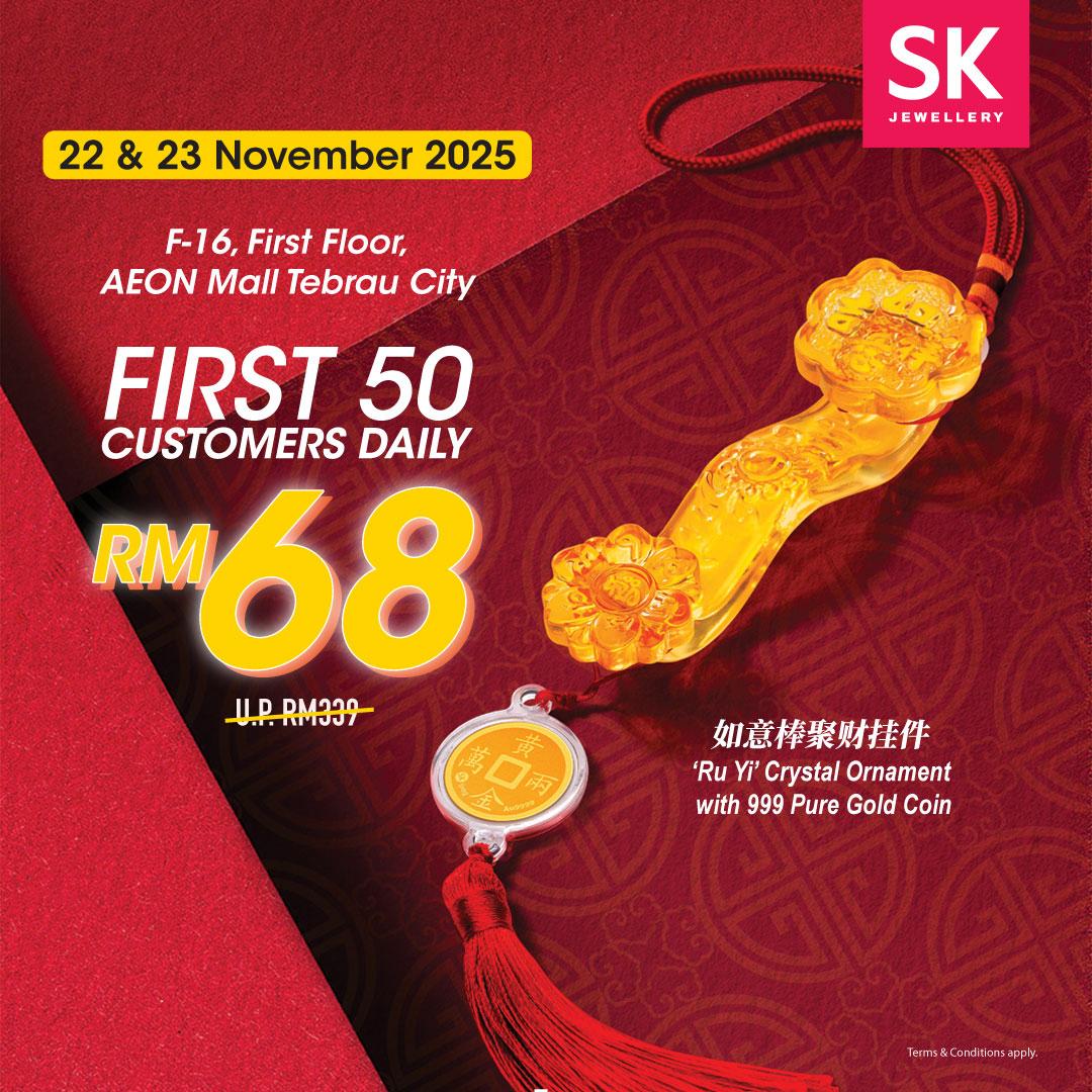 SK Jewellery: RM68 999 Gold Ruyi Scepter Weekend Sale! | AEON Mall ...